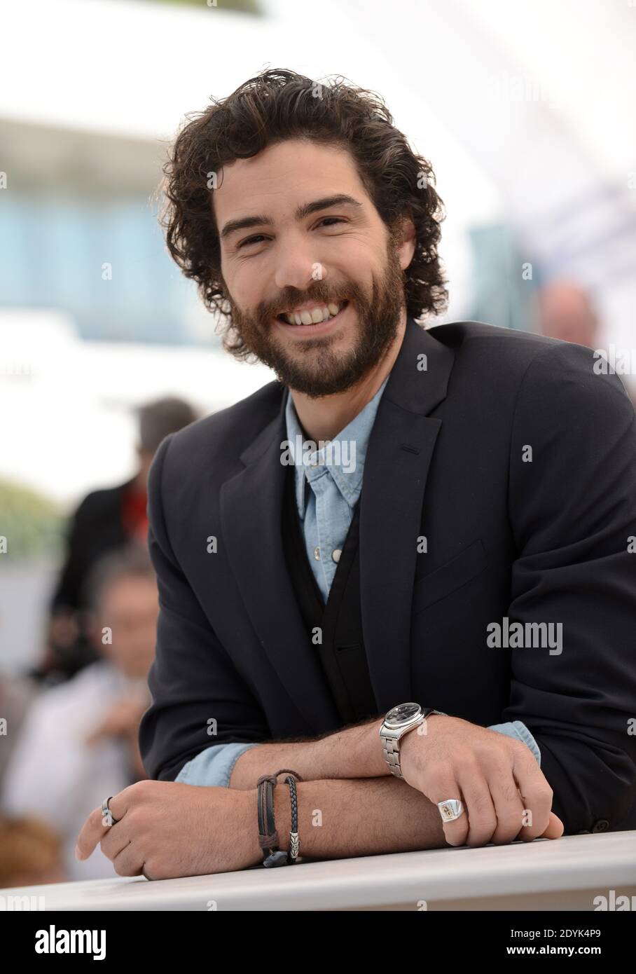 Tahar Rahim posing at Le Passe photocall held at the Palais des ...