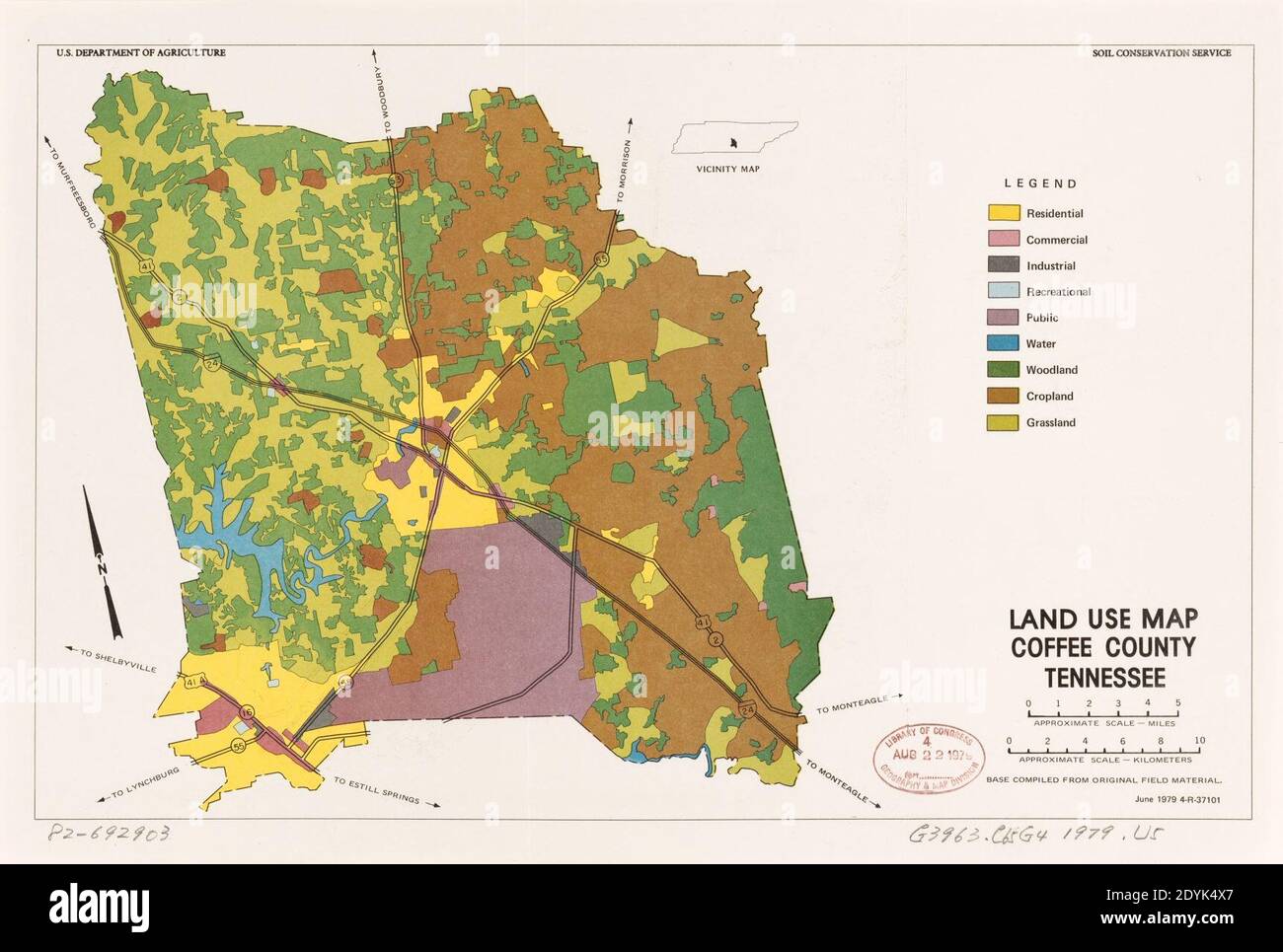 Coffee county map hi-res stock photography and images - Alamy