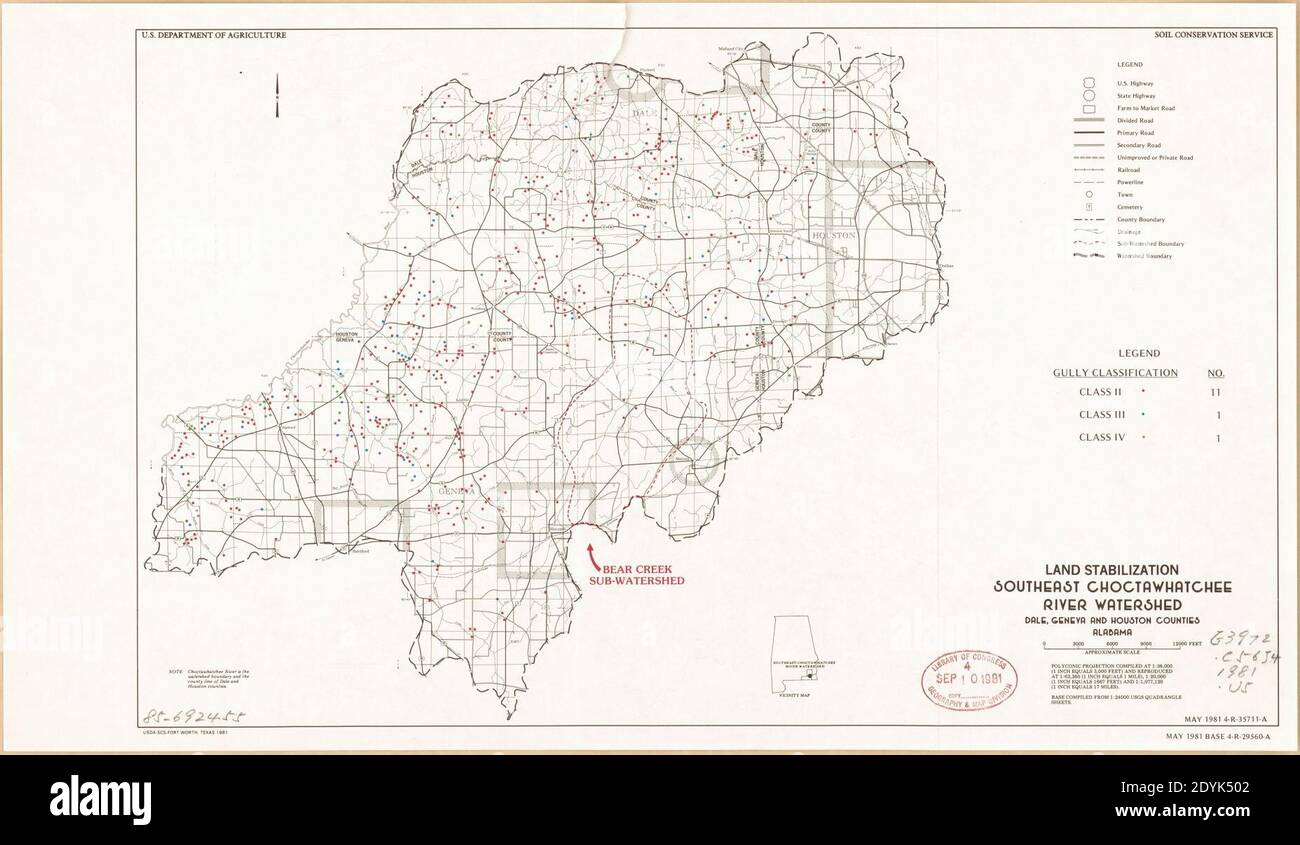Land stabilization, southeast Choctawhatchee River Watershed, Dale ...