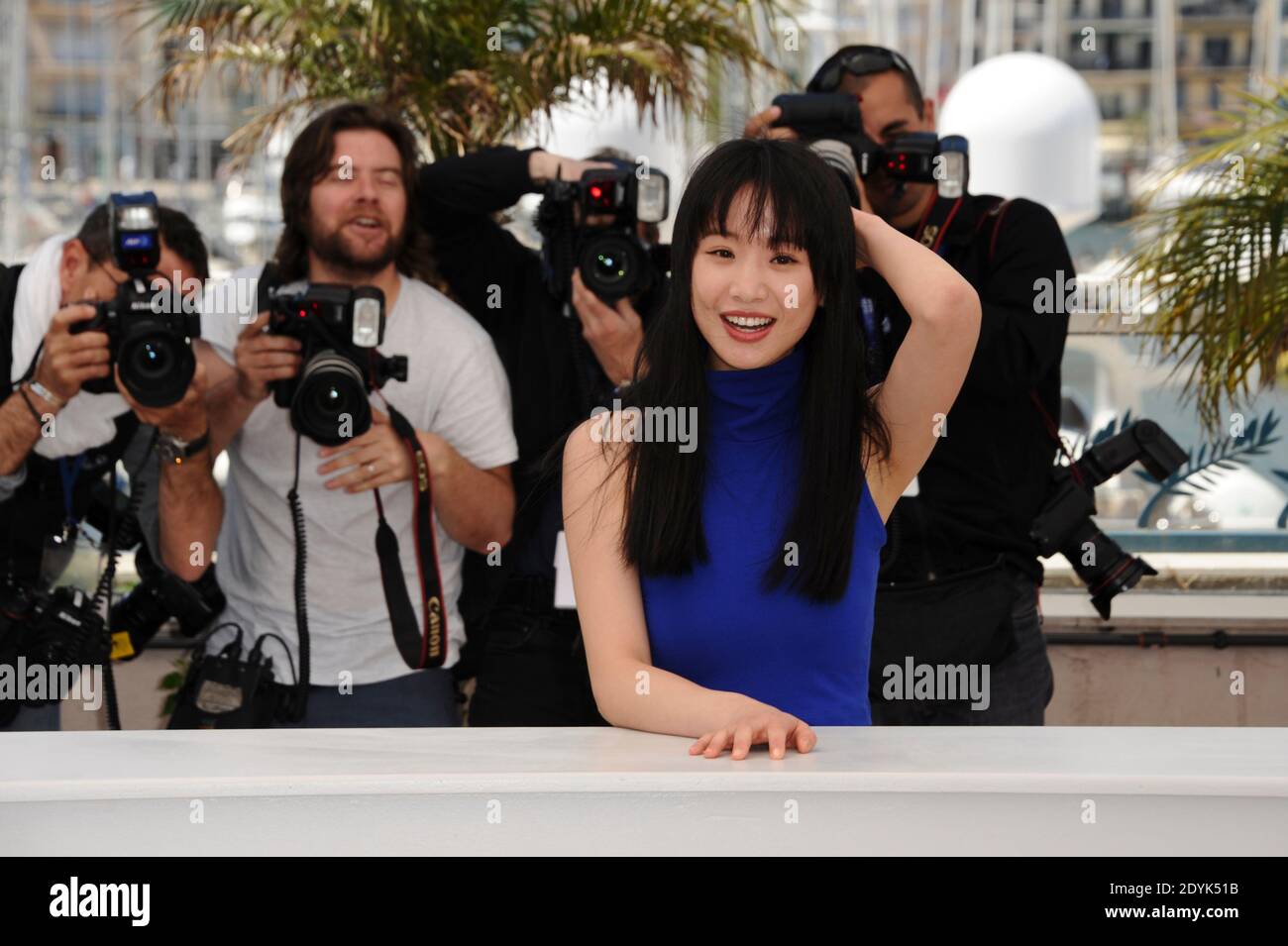 Meng Li posing at the 'Tian Zhu Ding' ('A Touch of Sin') photocall held ...