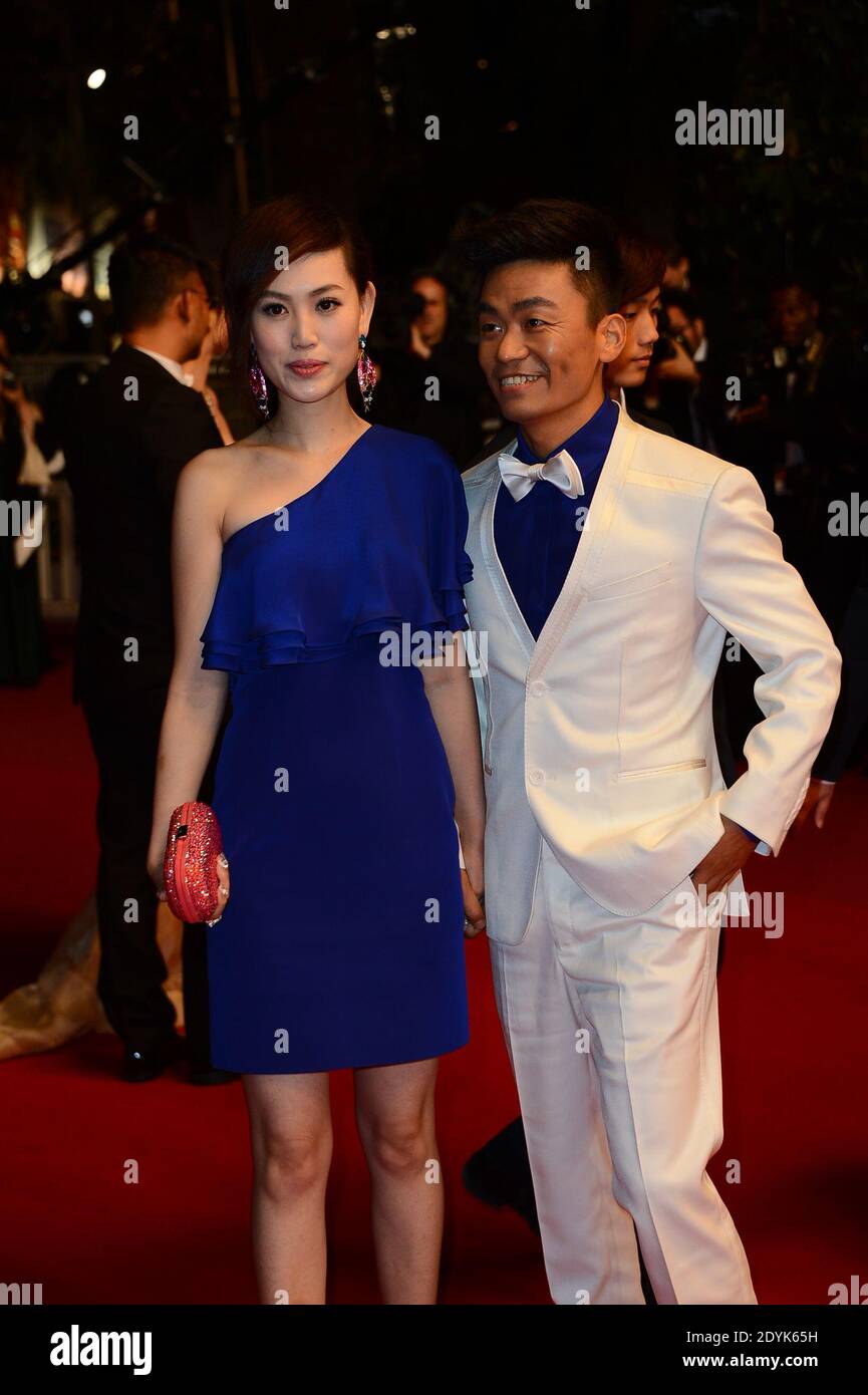 Meng Li, Baoqiang Wang arriving at the screening of the movie 'Tian Zhu ...