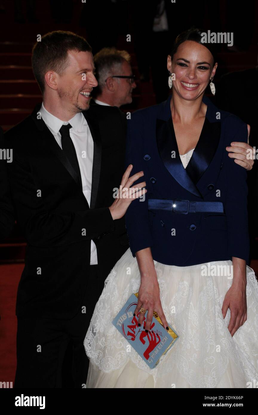 Berenice Bejo, Alexandre Mallet-Guy leaving the screening of the movie ...