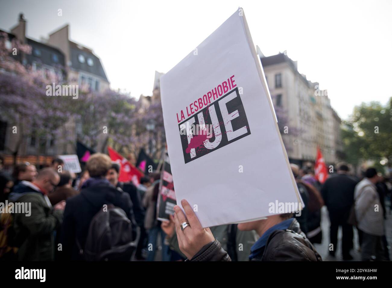 Act-Up Paris activists rally outside the Centre Georges Pompidou in ...