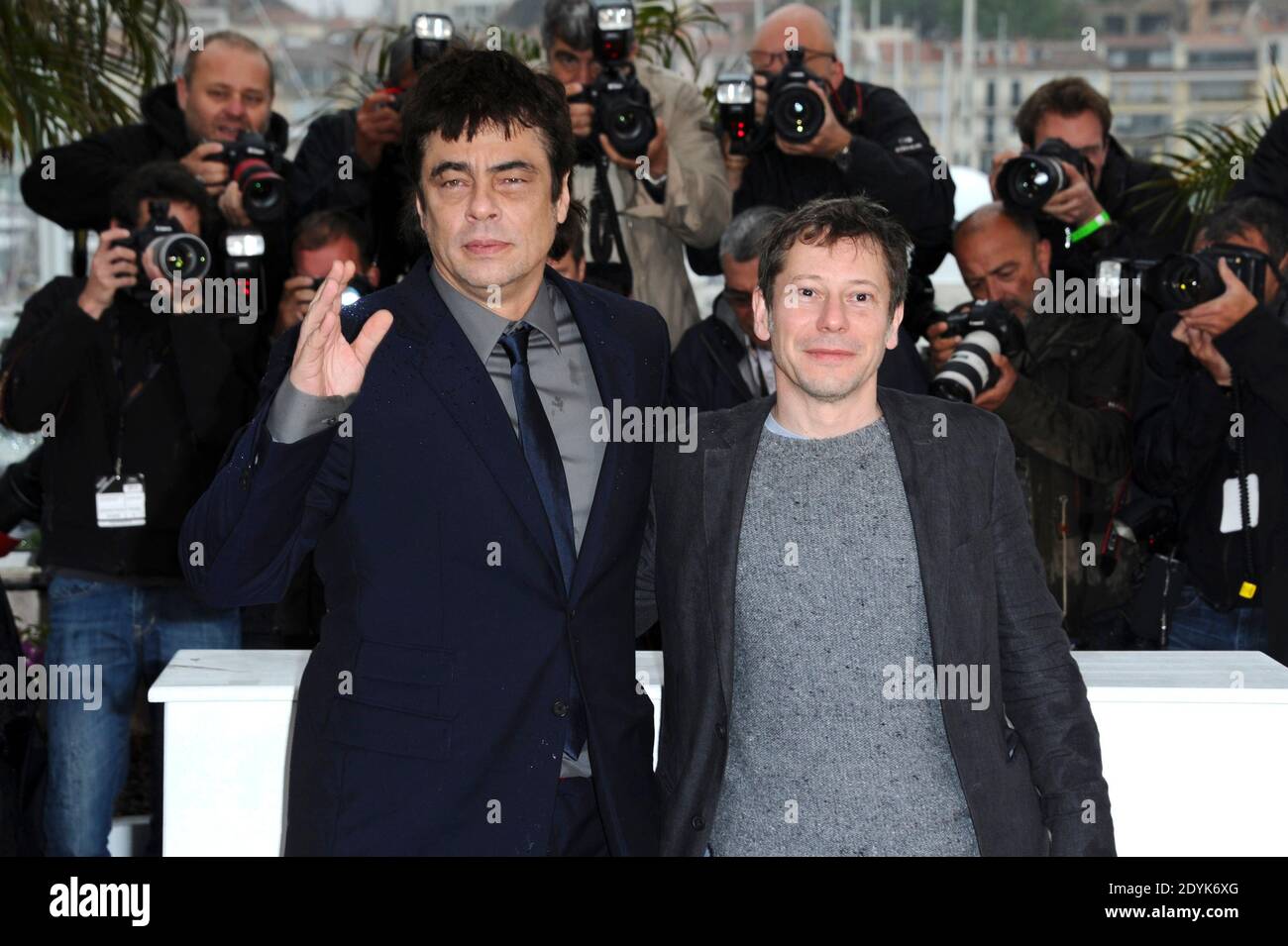 Director Arnaud Desplechin, Mathieu Amalric posing at Jimmy P ...