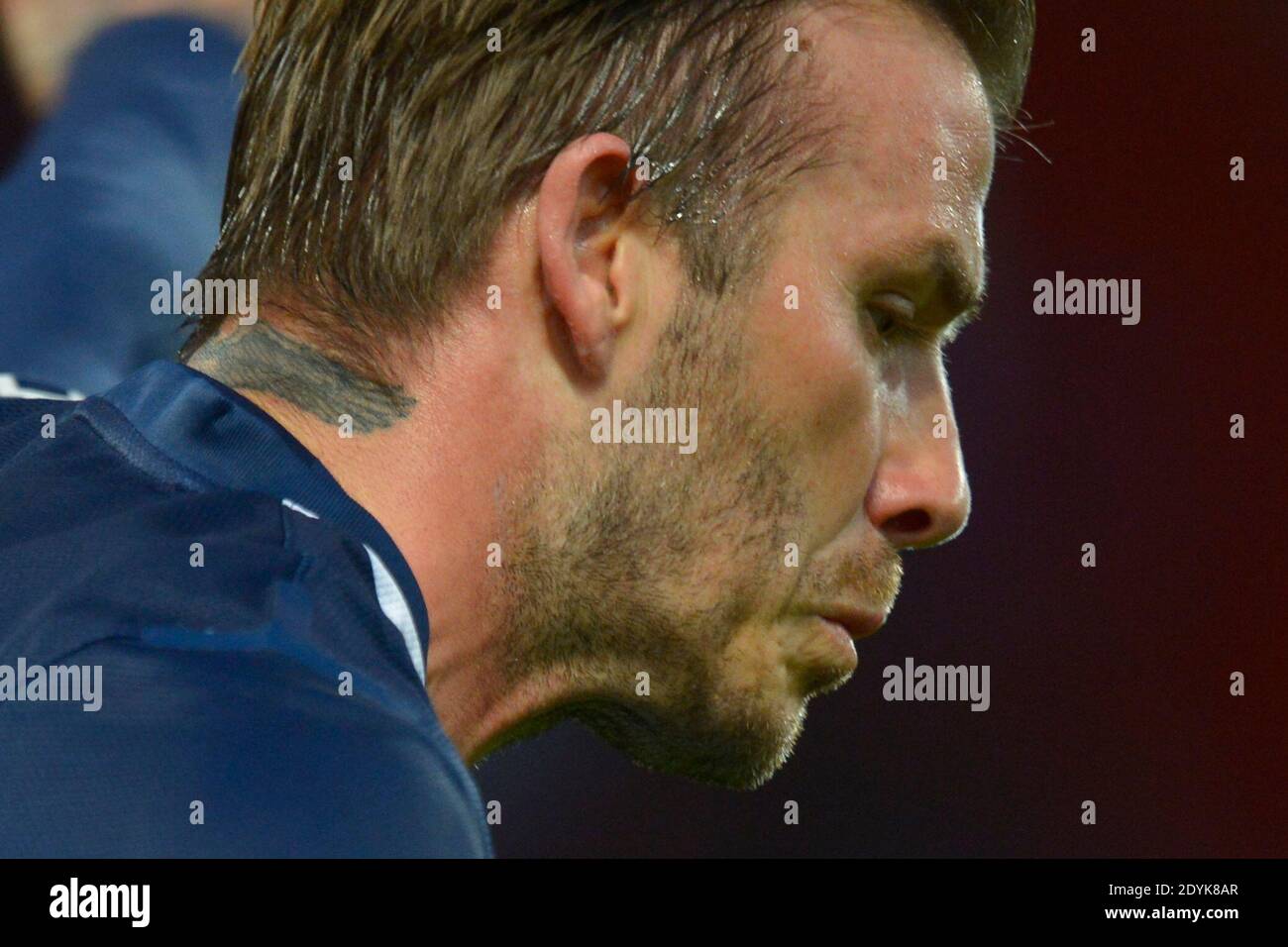 PSG's David Beckham farewell during the French First League soccer ...