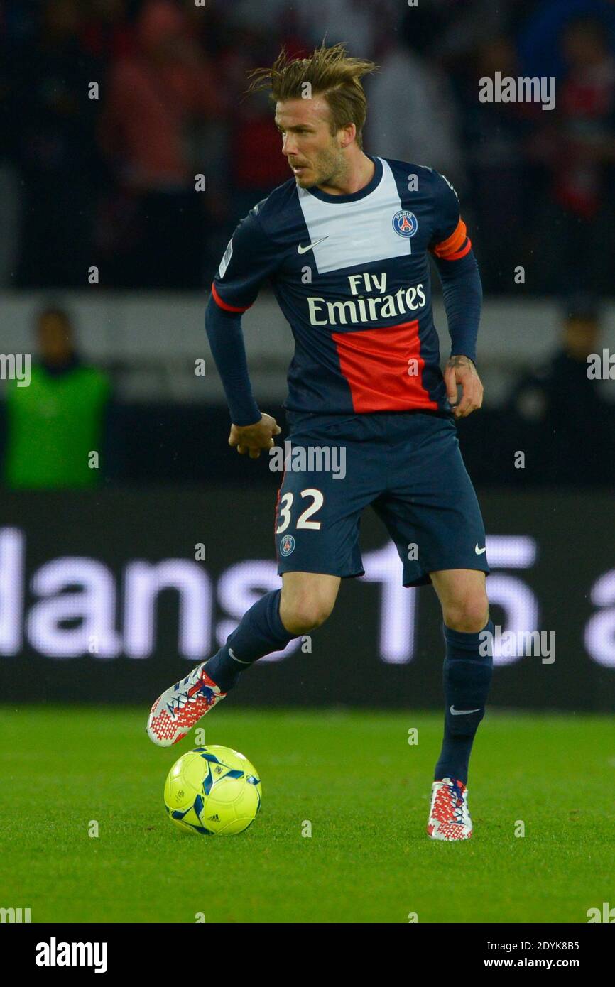 PSG's David Beckham farewell during the French First League soccer ...