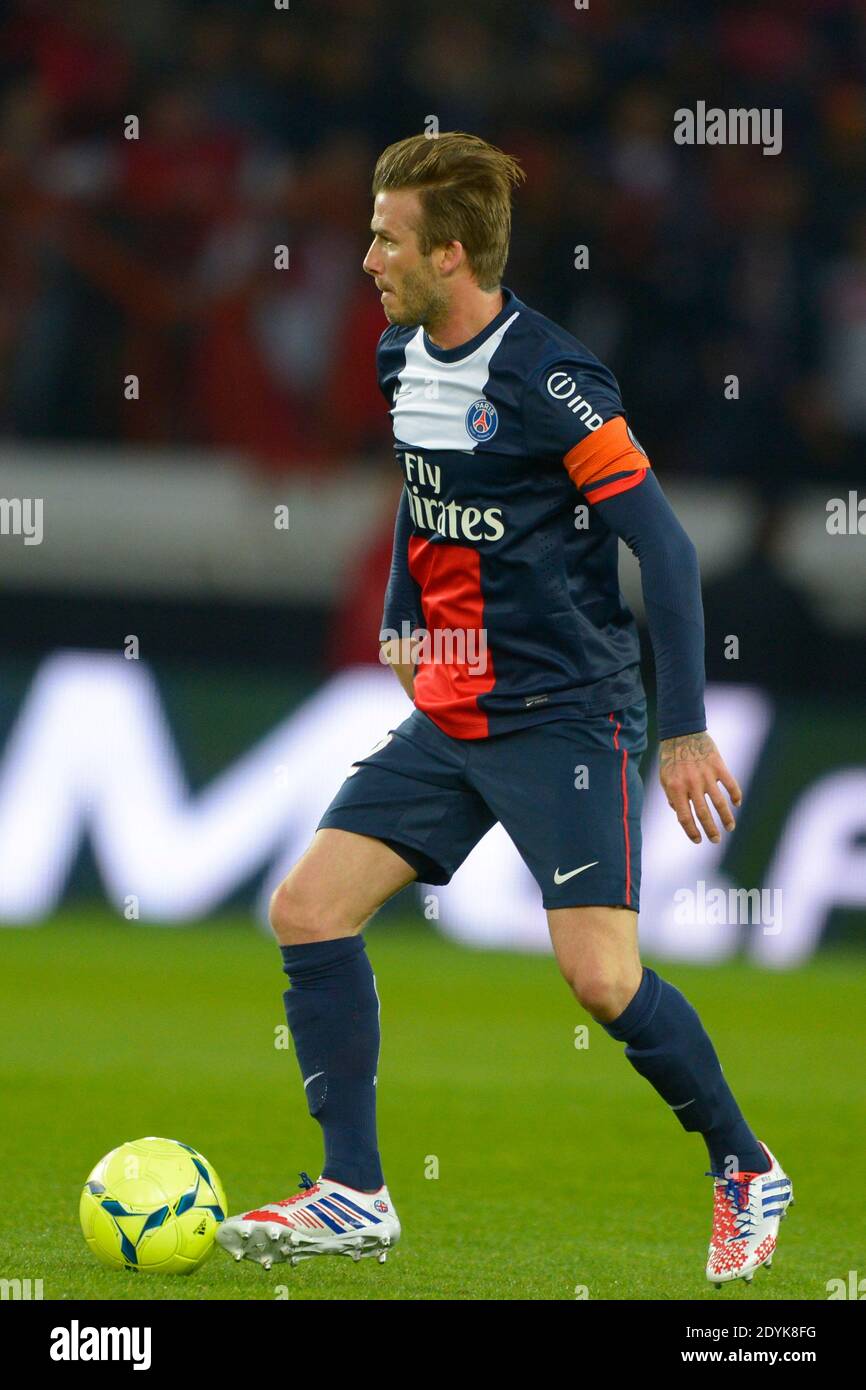PSG's David Beckham farewell during the French First League soccer ...