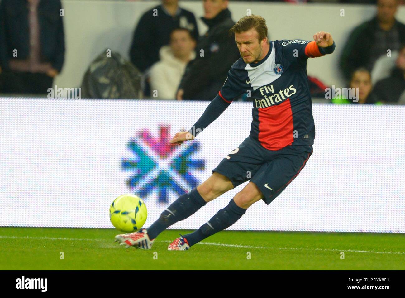 PSG's David Beckham farewell during the French First League soccer ...