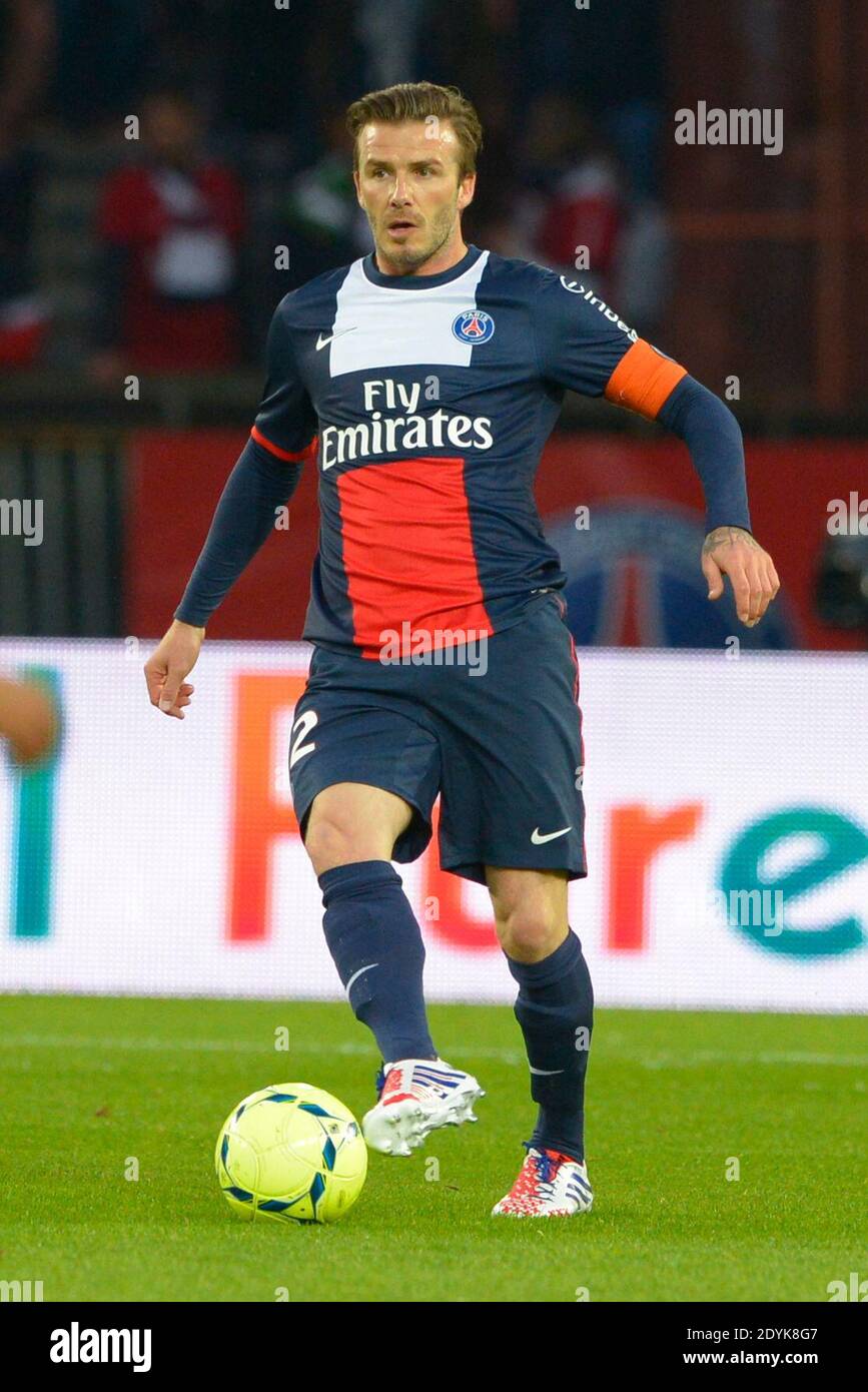 PSG's David Beckham farewell during the French First League soccer ...
