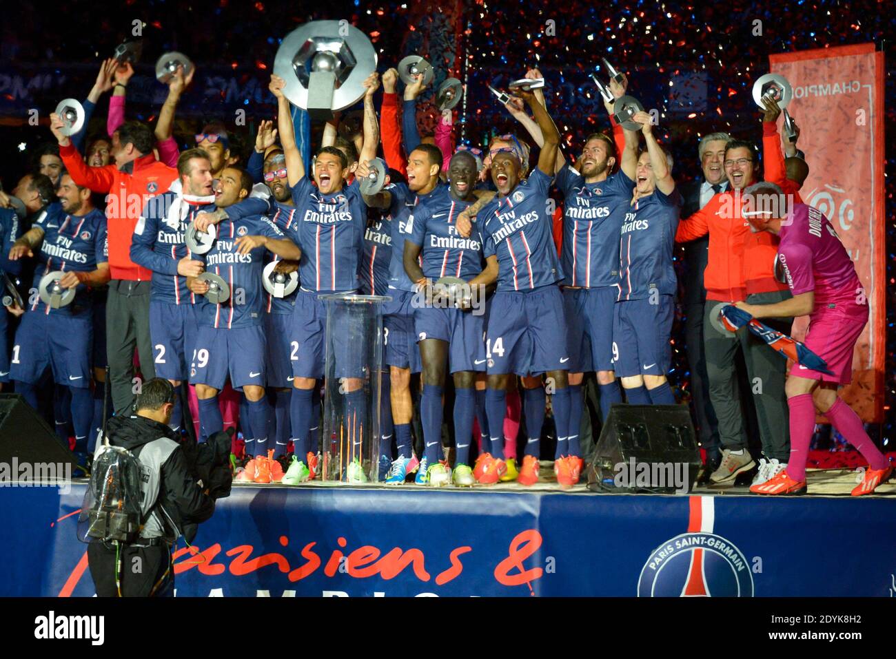 French League Trophy presentation to PSG during the French First League ...