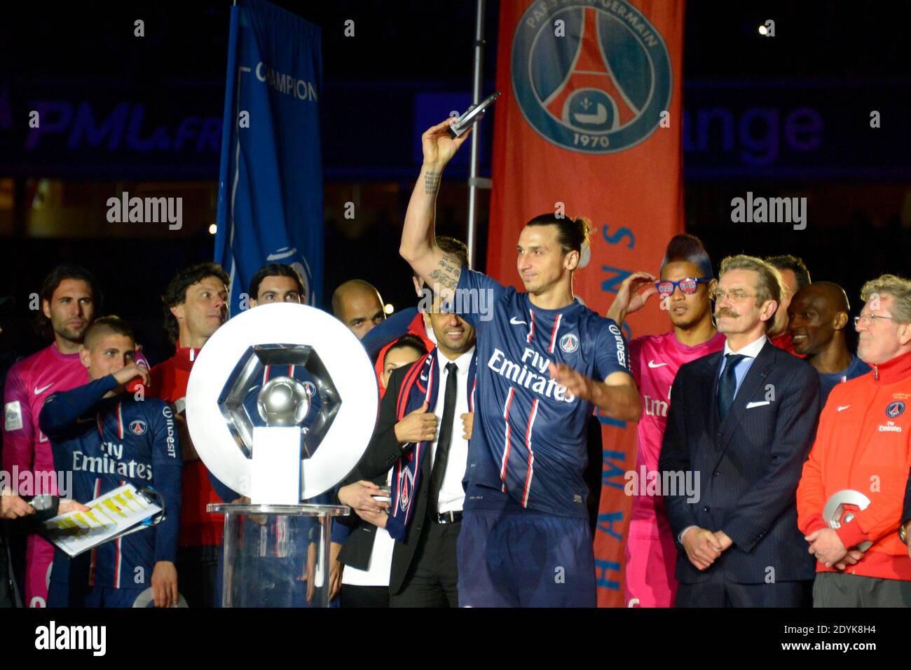 French League Trophy presentation to PSG during the French First League ...