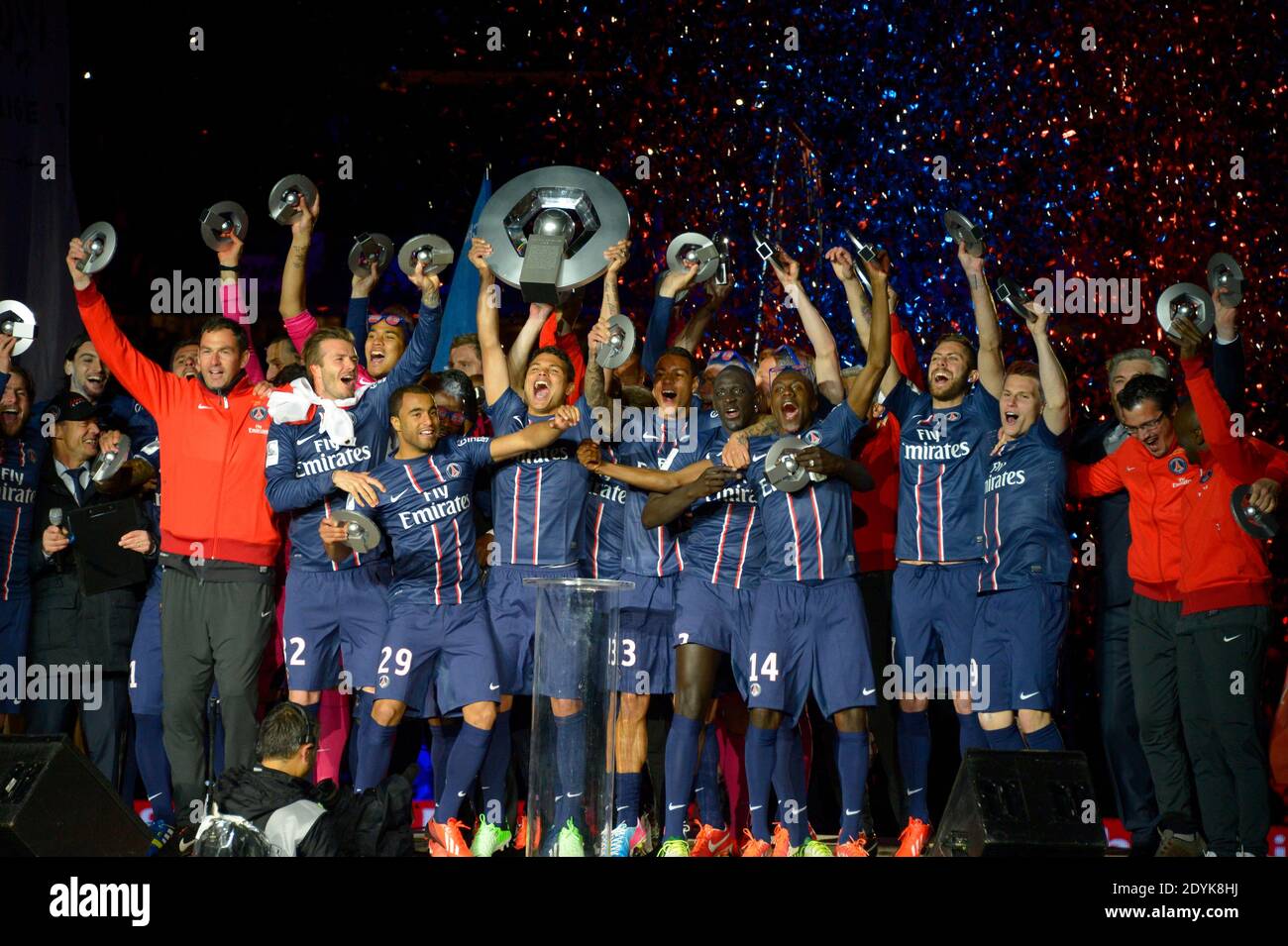 French League Trophy presentation to PSG during the French First League ...