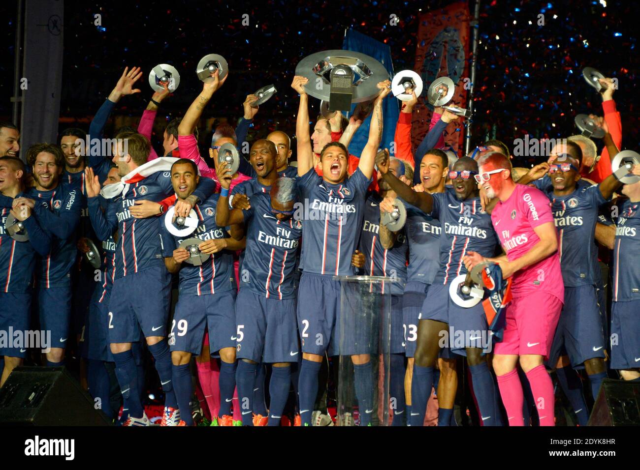 French League Trophy presentation to PSG during the French First League ...