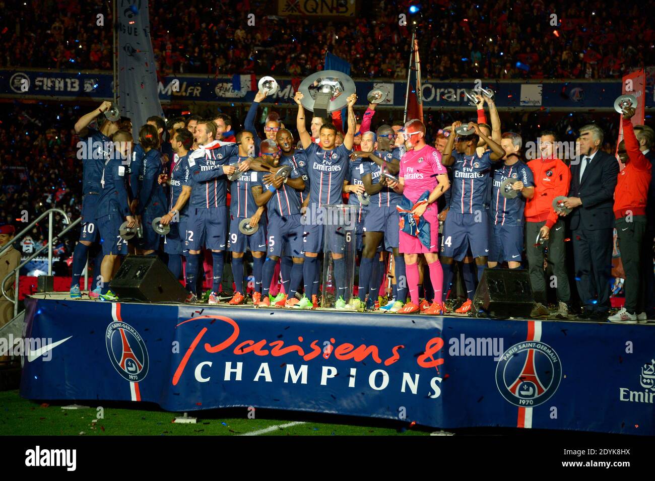 French League Trophy presentation to PSG during the French First League ...