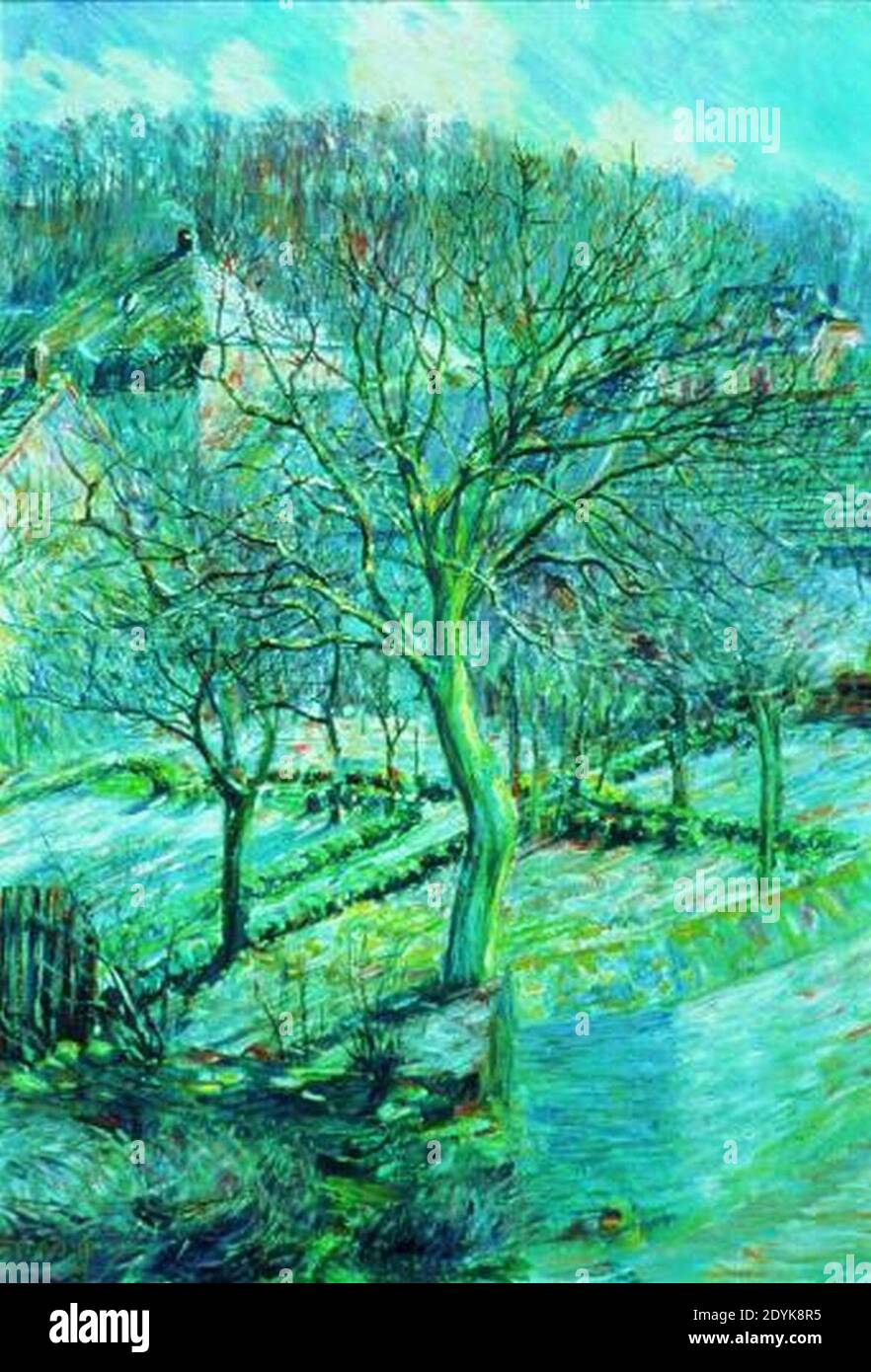 Walnut tree in landscape in spring hi-res stock photography and images ...