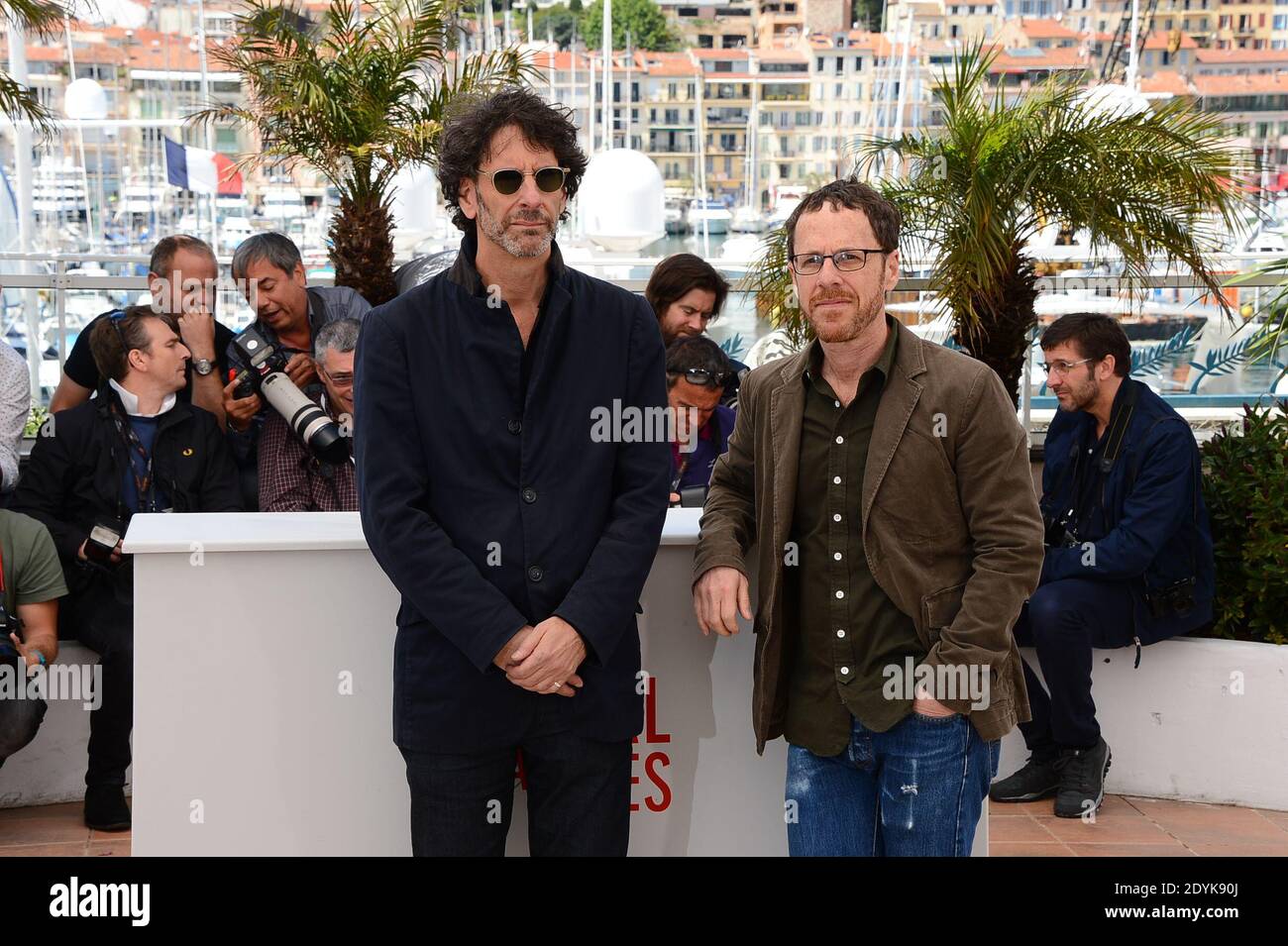 Joel Cohen and Ethan Cohen posing at 'Inside Llewyn Davis' photocall ...