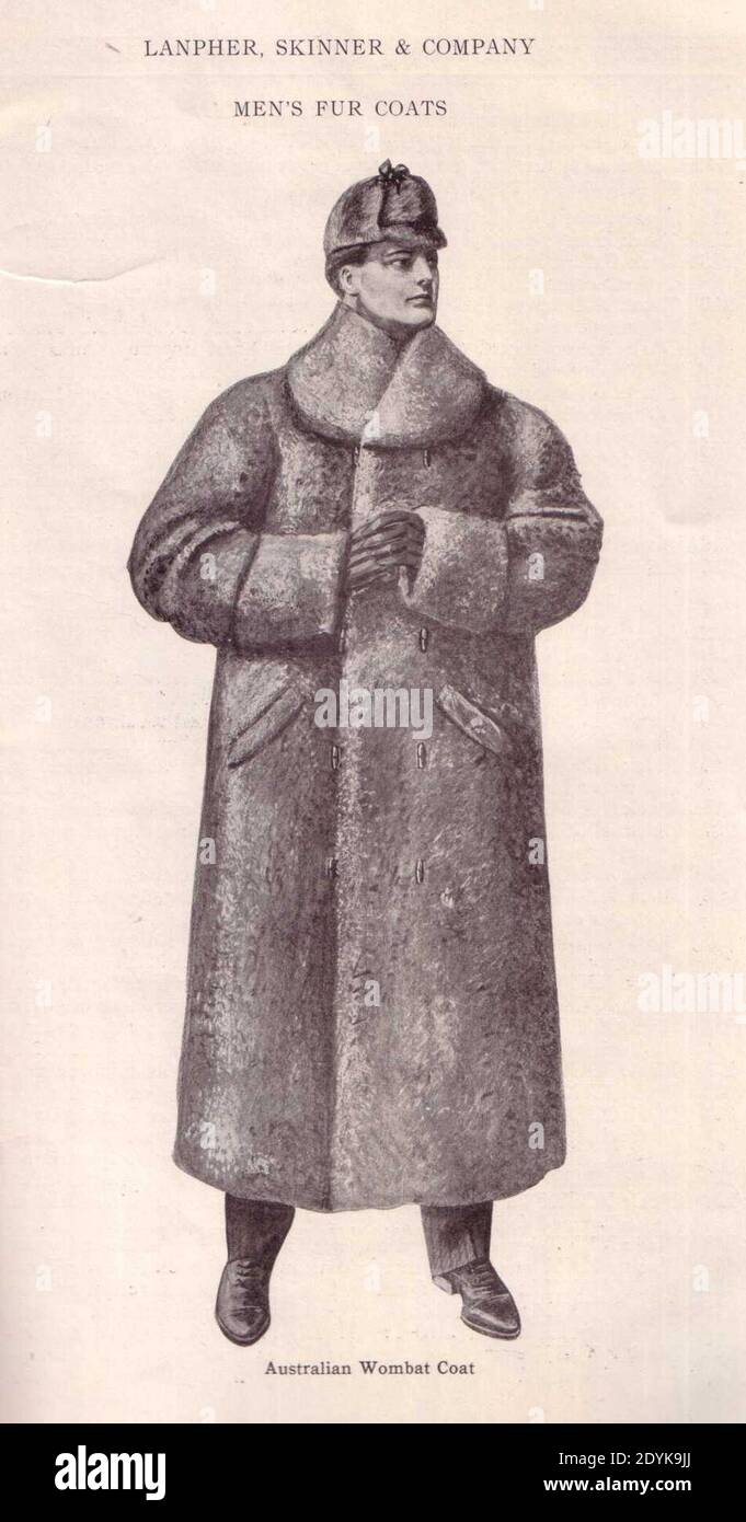 Lanpher Furs Australian Wombat Coat S63 Stock Photo - Alamy