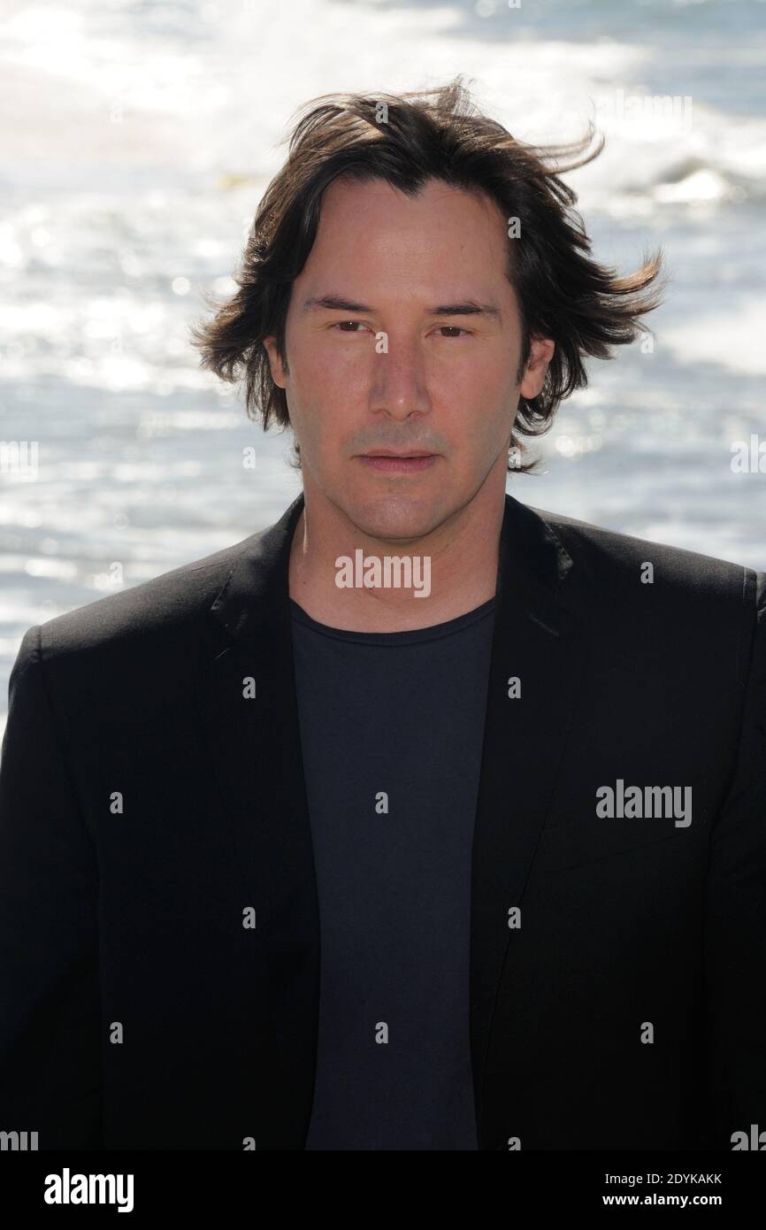 Keanu Reeves poses at a photocall for the film Man Of Tai Chi as part ...