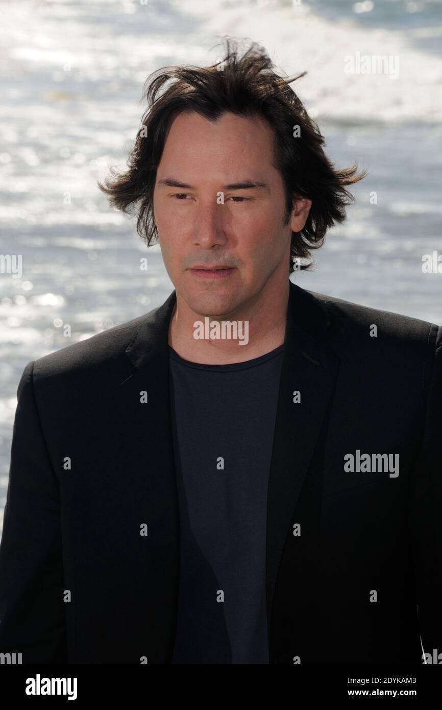 Keanu Reeves poses at a photocall for the film Man Of Tai Chi as part ...