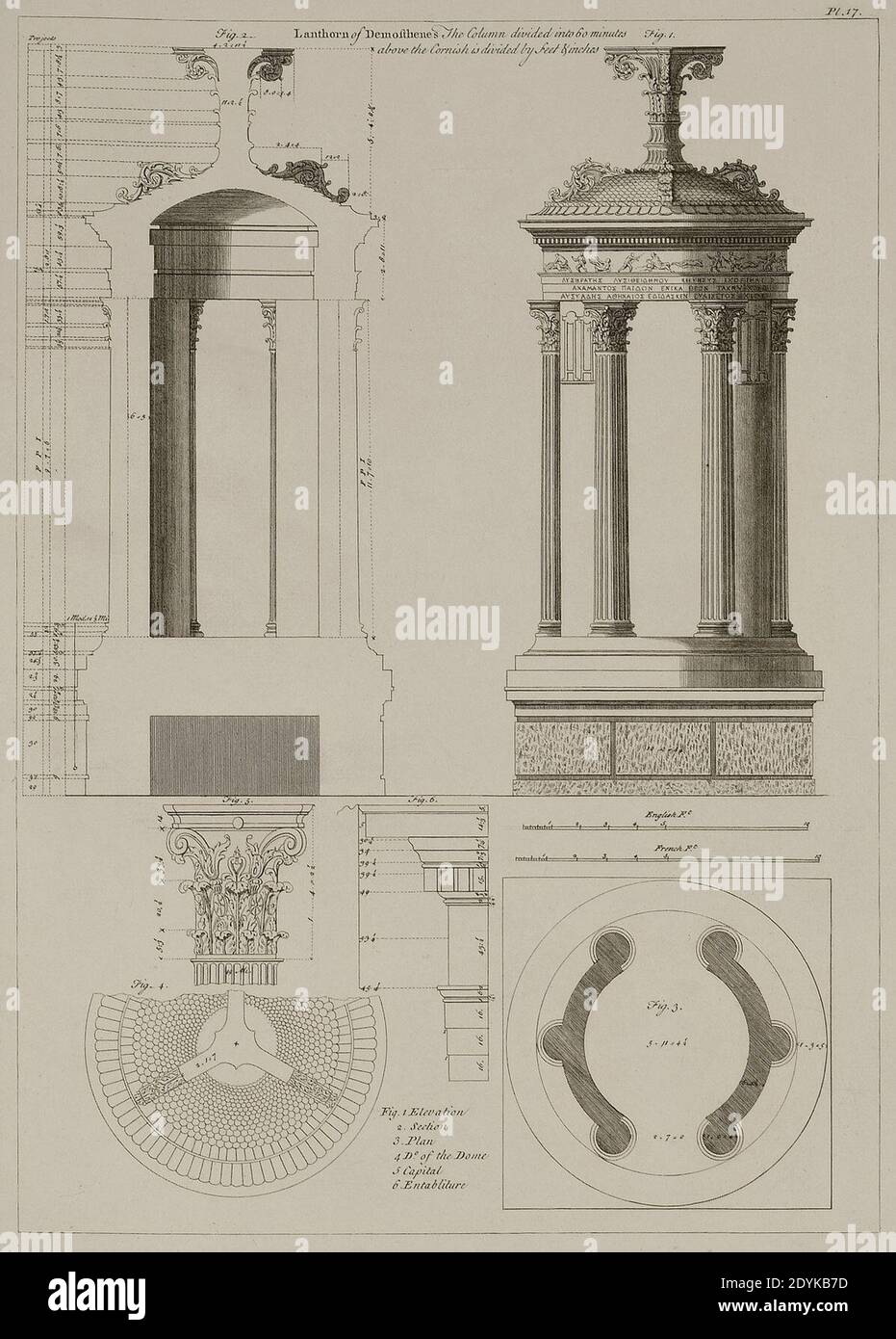Lanthorn of Demosthenes - Sayer Robert - 1759 Stock Photo - Alamy