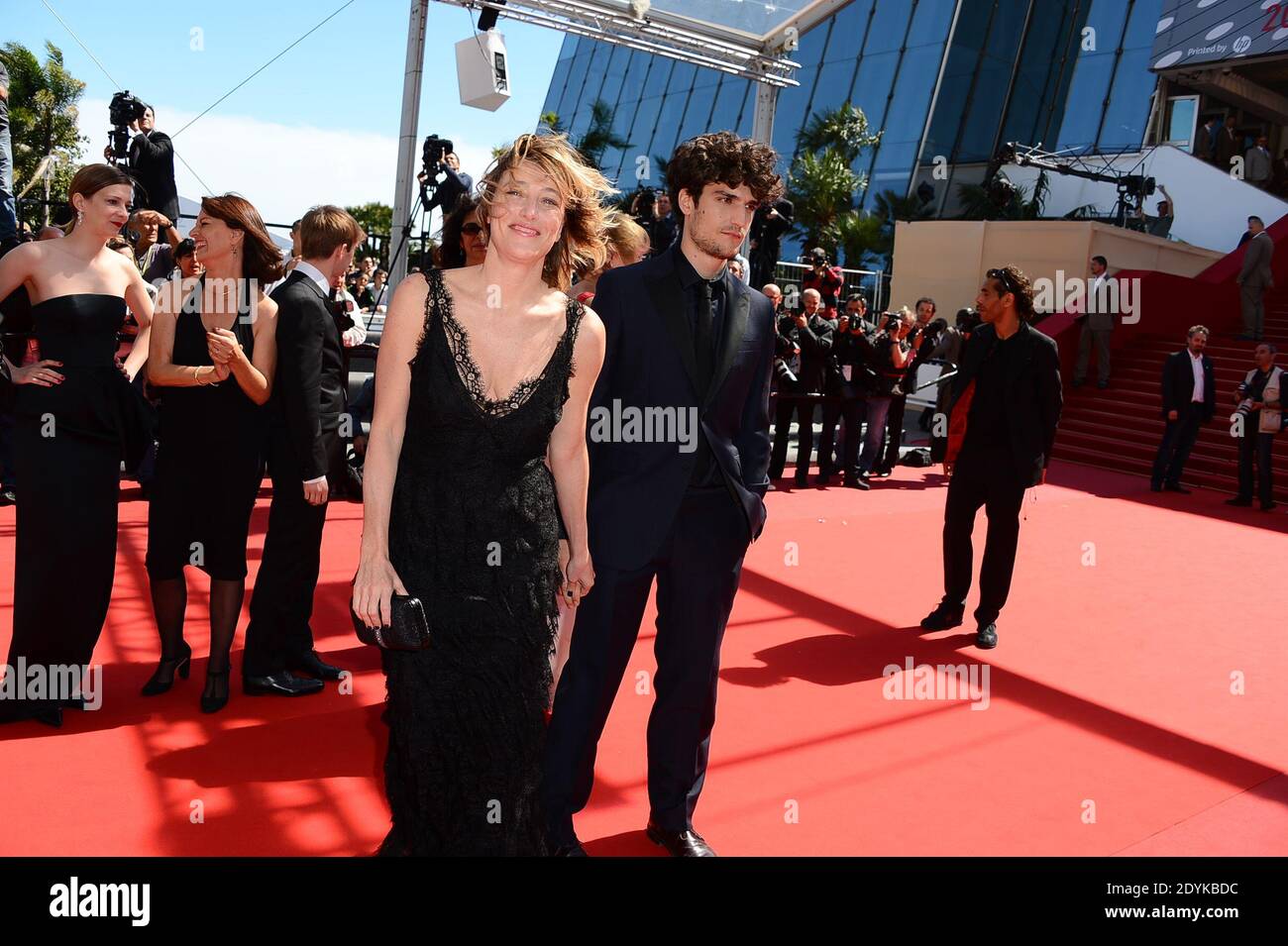 Valeria Bruni-Tedeschi, Louis Garrel arriving for 'Un Chateau En Italie ...