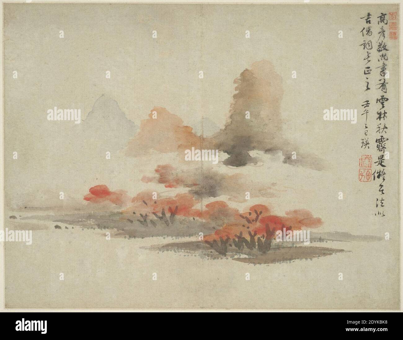 Lan Ying - Landscape in the Style of Ancient Masters, after Gao Kegong ...