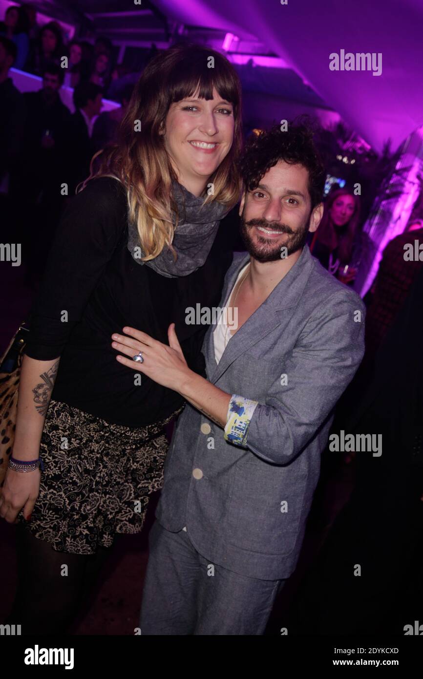 Daphne Burki and Sylvain Quimene aka Gunther Love attending the Corsica ...