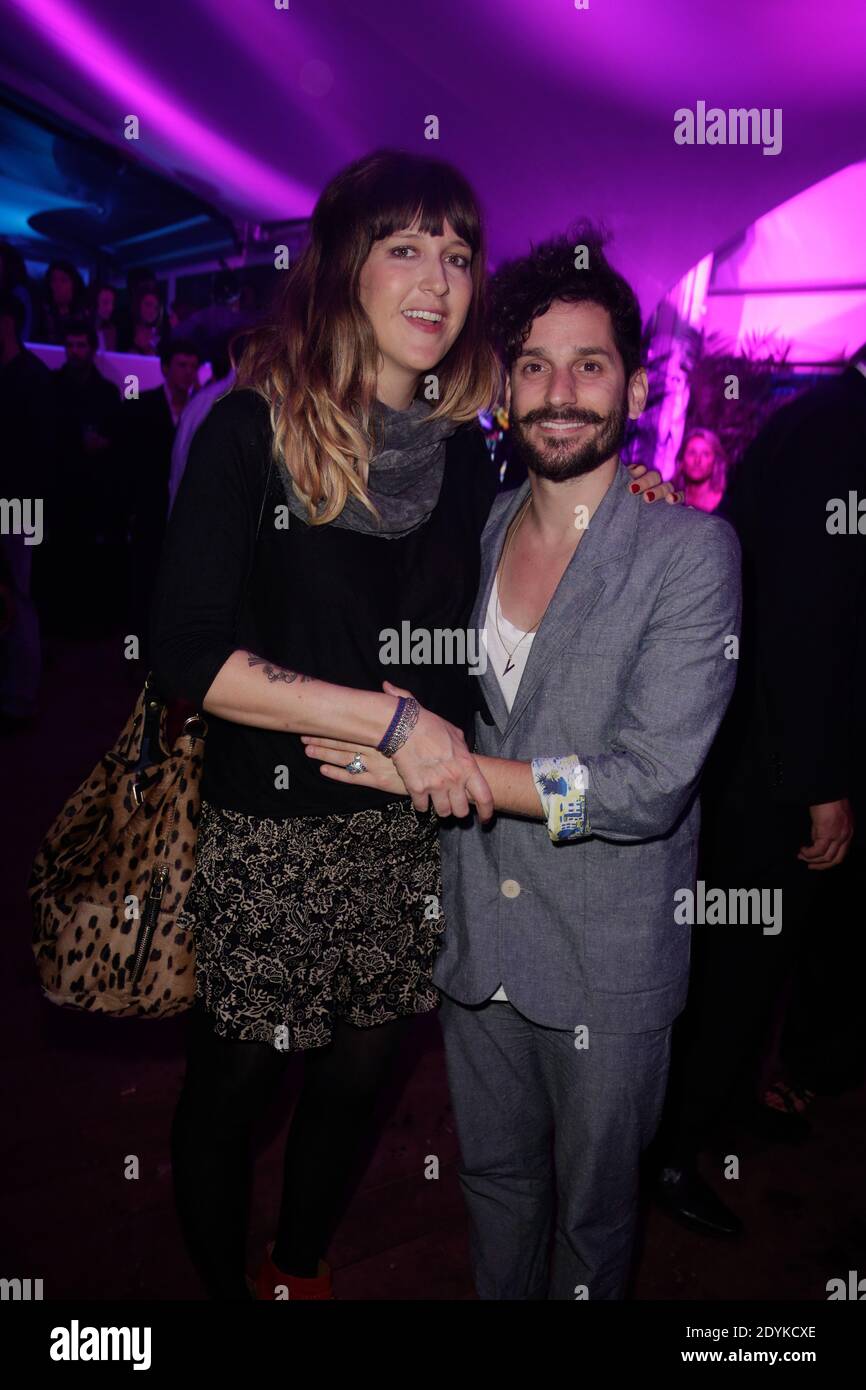 Daphne Burki and Sylvain Quimene aka Gunther Love attending the Corsica ...