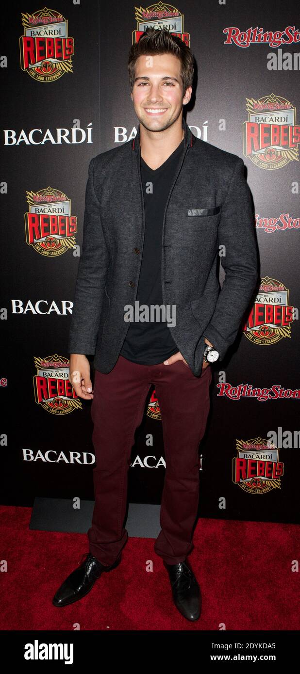 James Maslow attends the 2013 Bacardi Rebels event hosted by Rolling ...