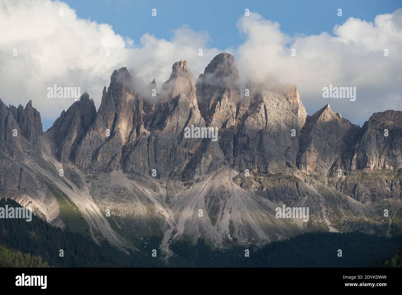 The Odle Mountain Peaks of The Dolomites Stock Photo - Alamy