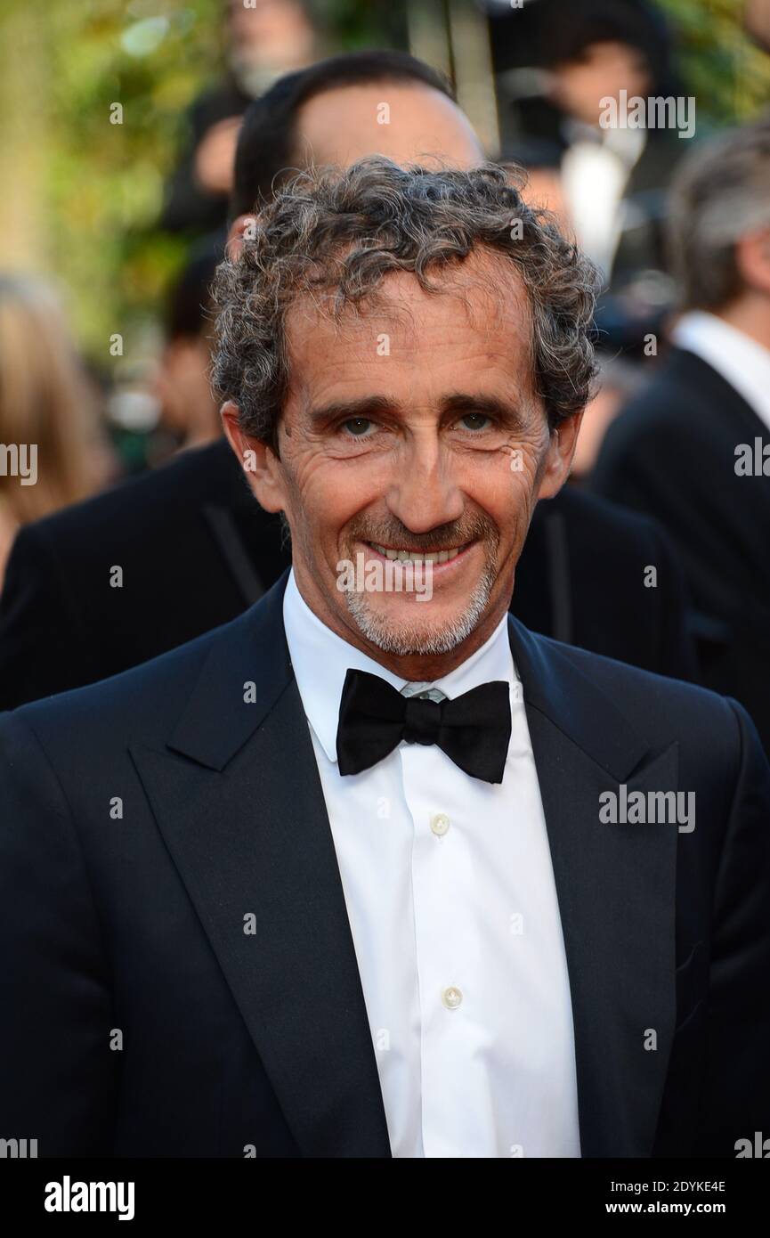 Alain Prost arriving at the Behind The Candelabra screening held at the ...