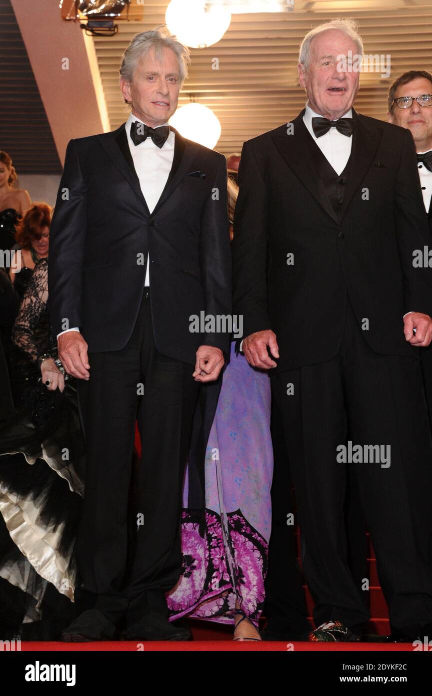 Michael Douglas, Jerry Weintraub arriving at the Behind The Candelabra ...