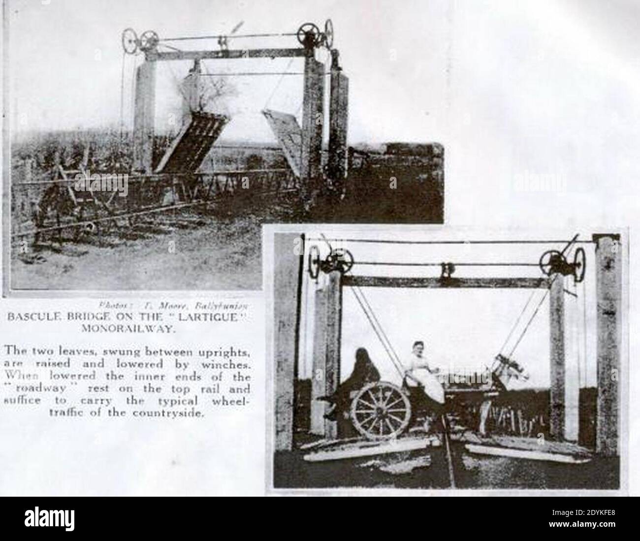 Lartigue Monorail old 006 Stock Photo - Alamy