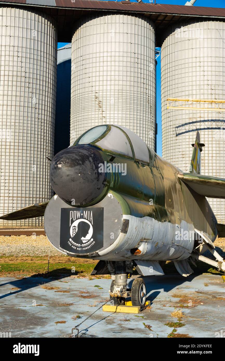 Cullom, Illinois / United States - November 28th, 2020: A-7 Corsair Jet ...