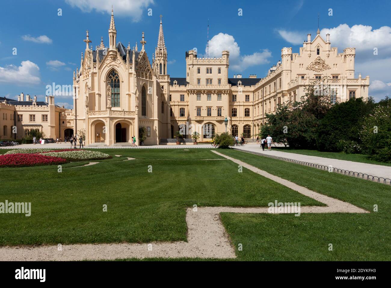 Lednice Chateau Lednice Czecch Republic UNESCO monument Stock Photo - Alamy