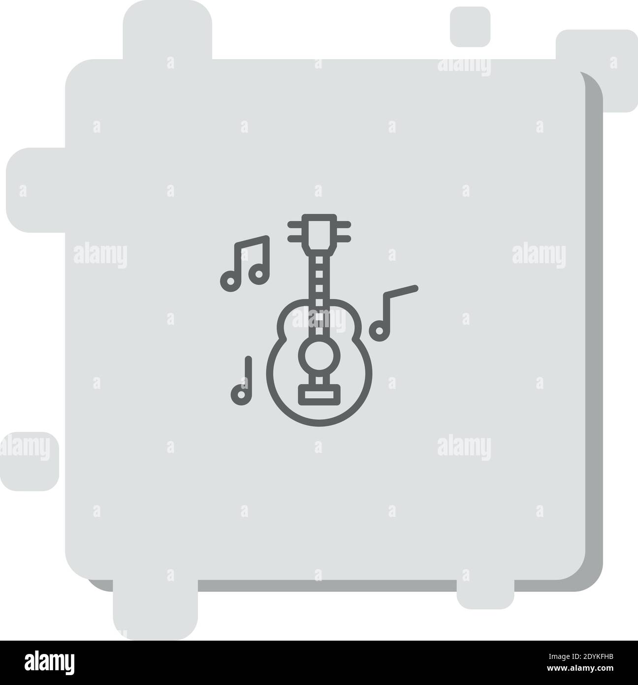 guitar playing vector icon modern simple vector illustration Stock ...