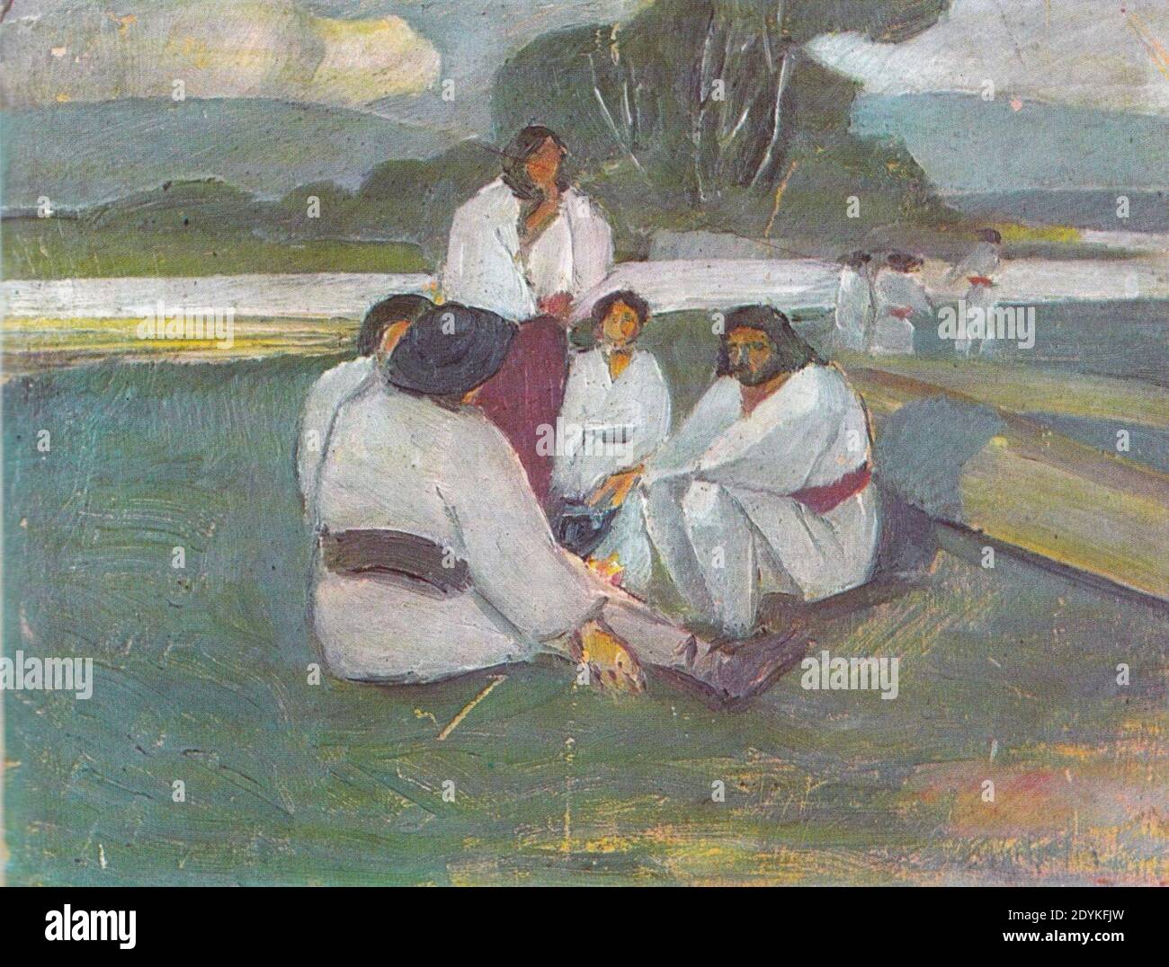 Lascar Vorel - Plutasi pe malul Bistritei Stock Photo - Alamy