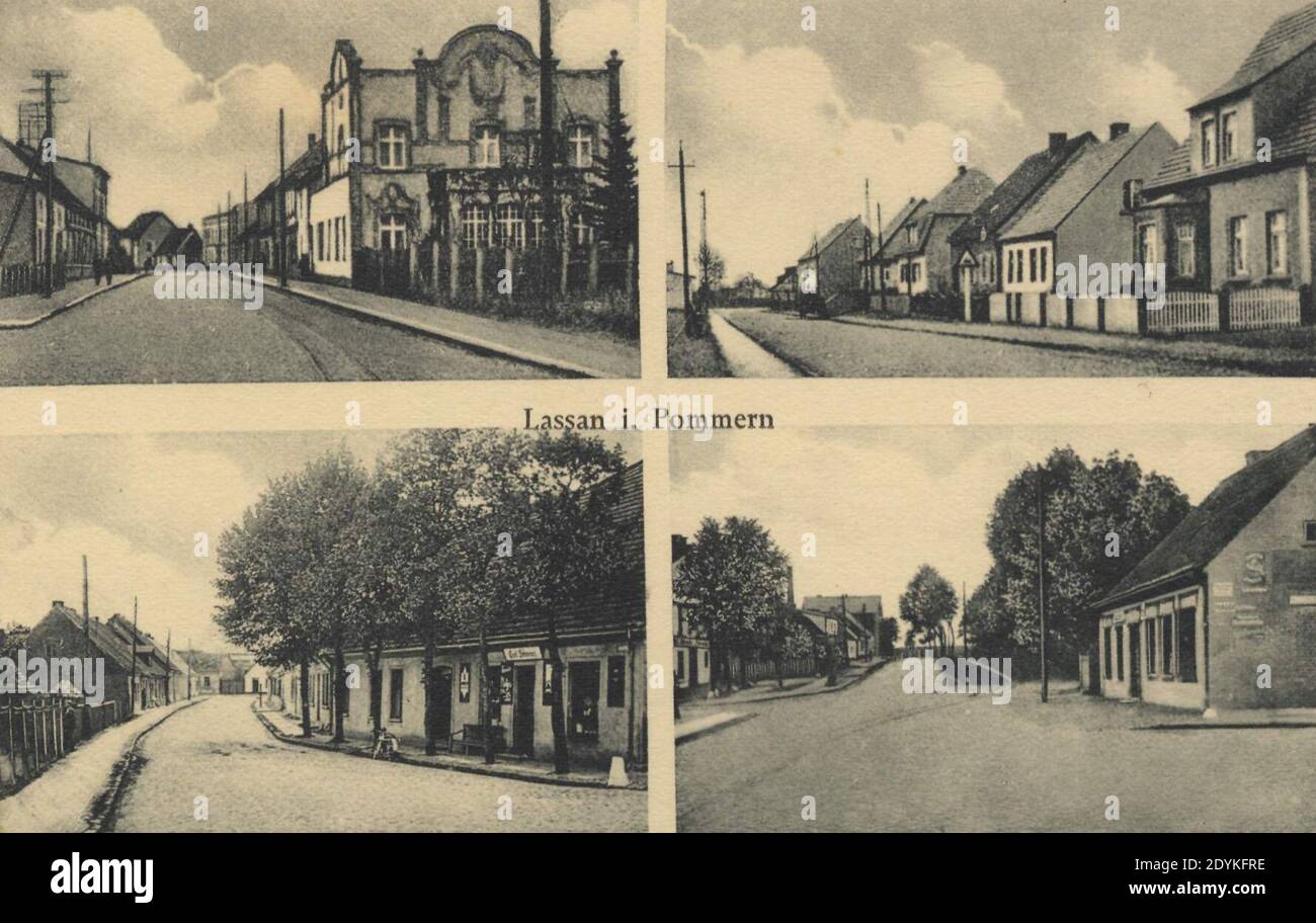 Lassan, Pommern - Straßenansichten Stock Photo - Alamy