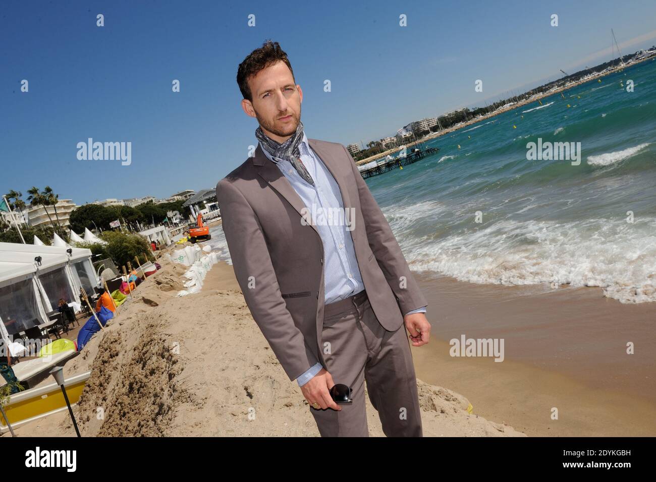 Ori Pfeffer posing during the presentation of the film A Strange Course ...