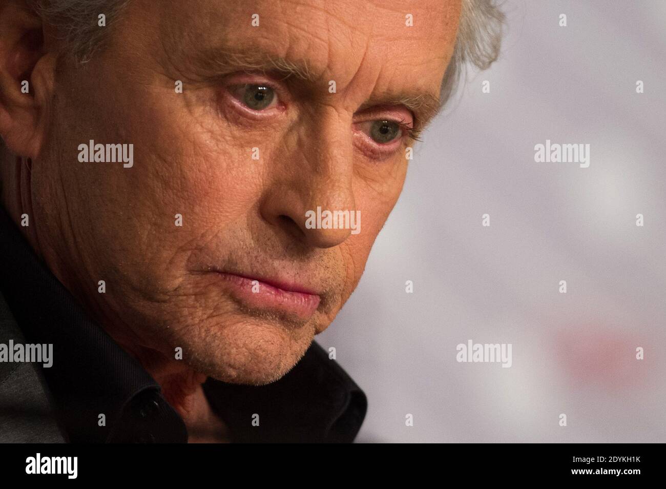 Michael Douglas attends the "Behind the Candelabra" press conference ...