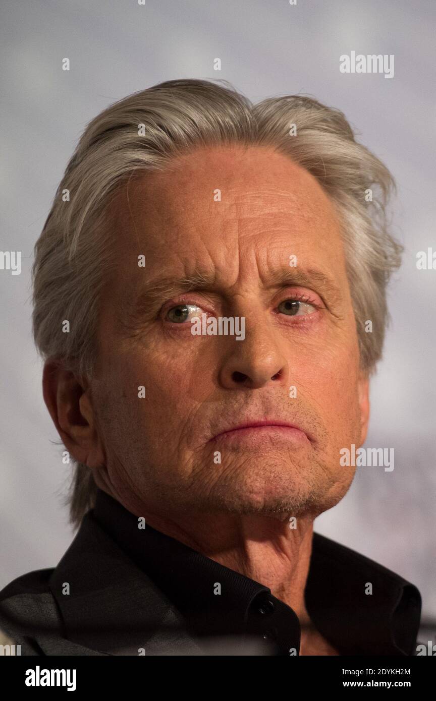 Michael Douglas attends the "Behind the Candelabra" press conference ...