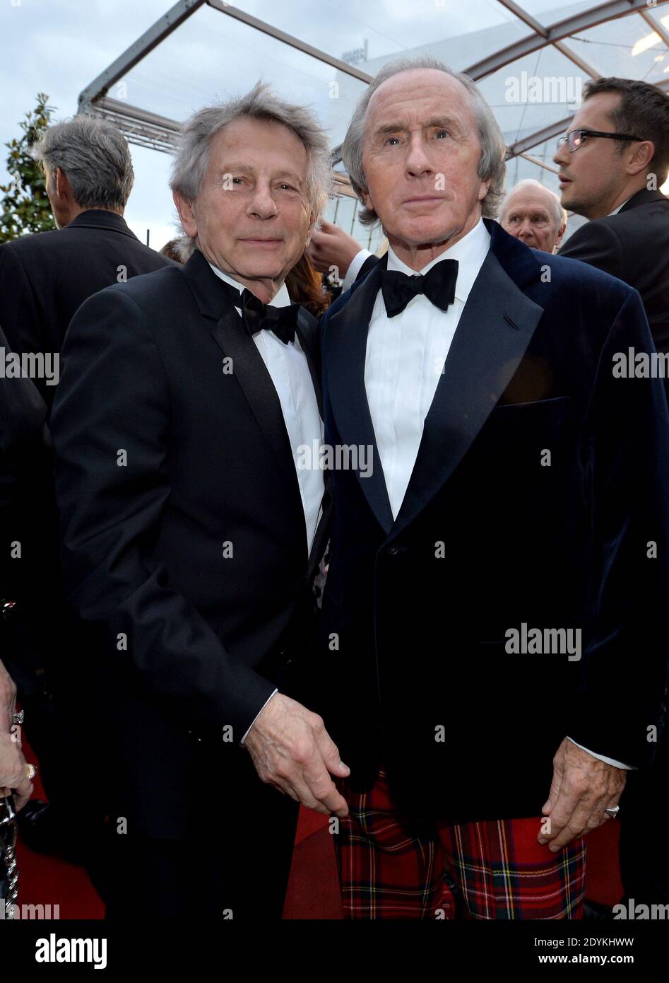 Roman Polanski, Jackie Stewart arriving for All Is Lost screening held ...