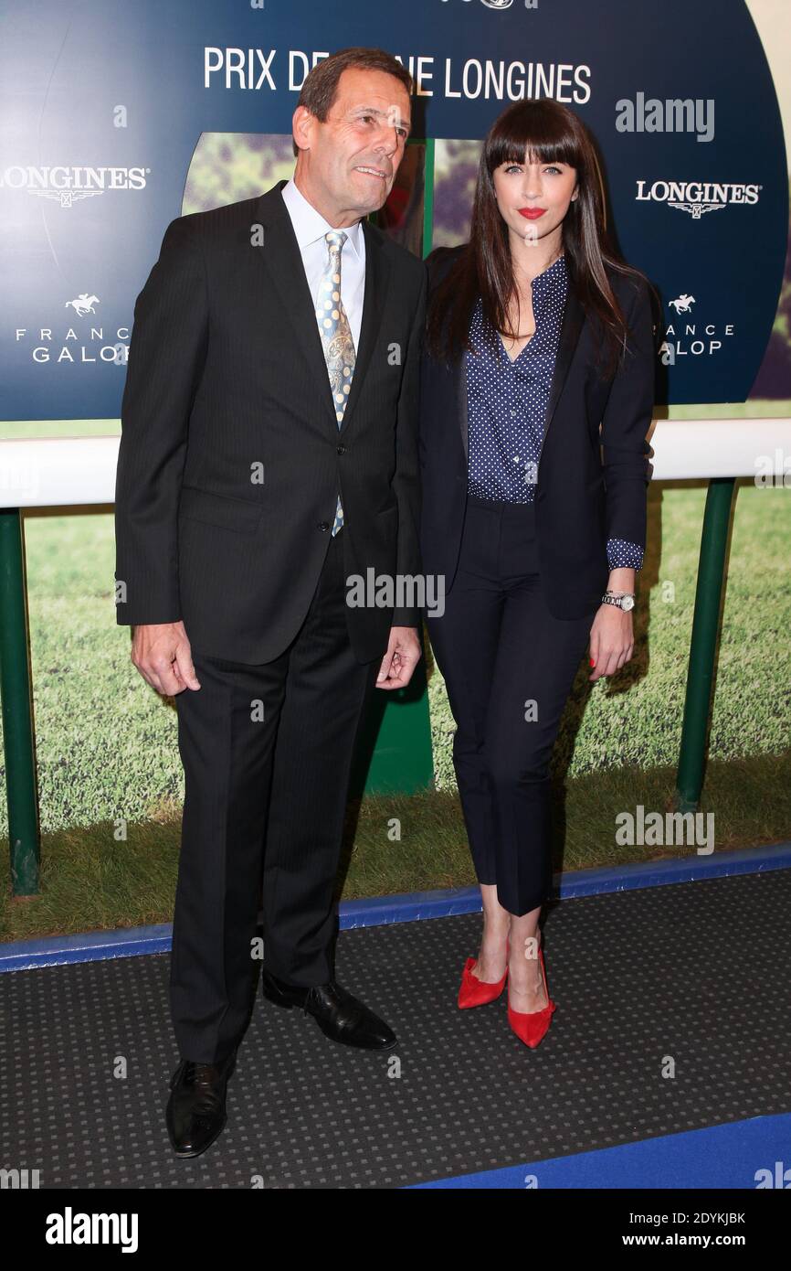 The Chief Executive of France Galop Hubert Monzat and French Singer ...