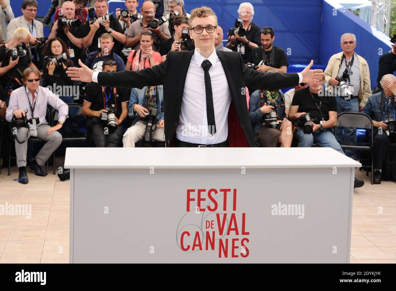 Julius Feldmeier posing at the 'Tore Tanzt' photocall held at the ...
