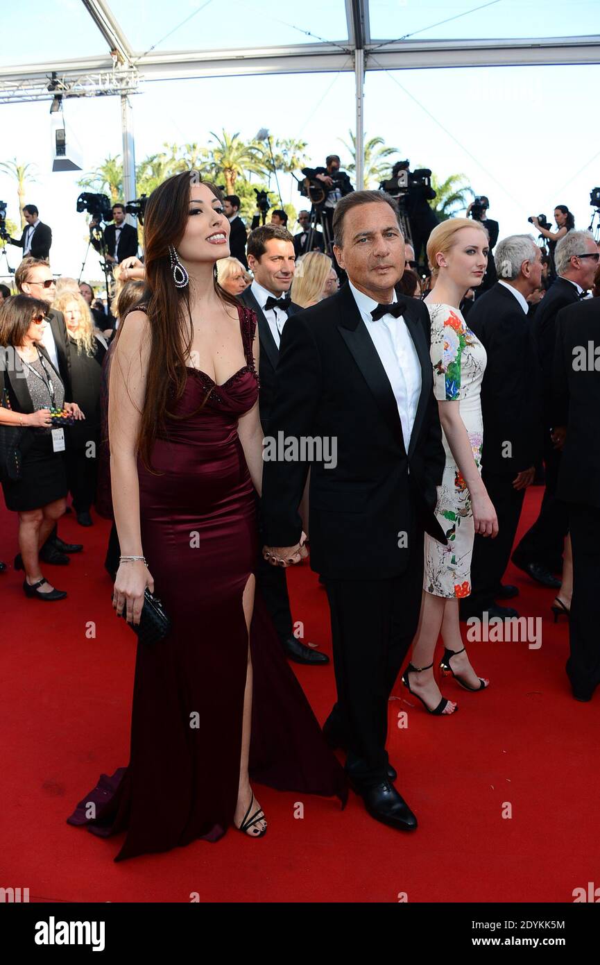 Eric Besson and his wife Yasmine arriving for Nebraska screening held ...