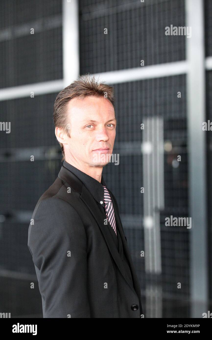 The father of teenager Laetitia Perrais Franck Perrais arrives for the ...