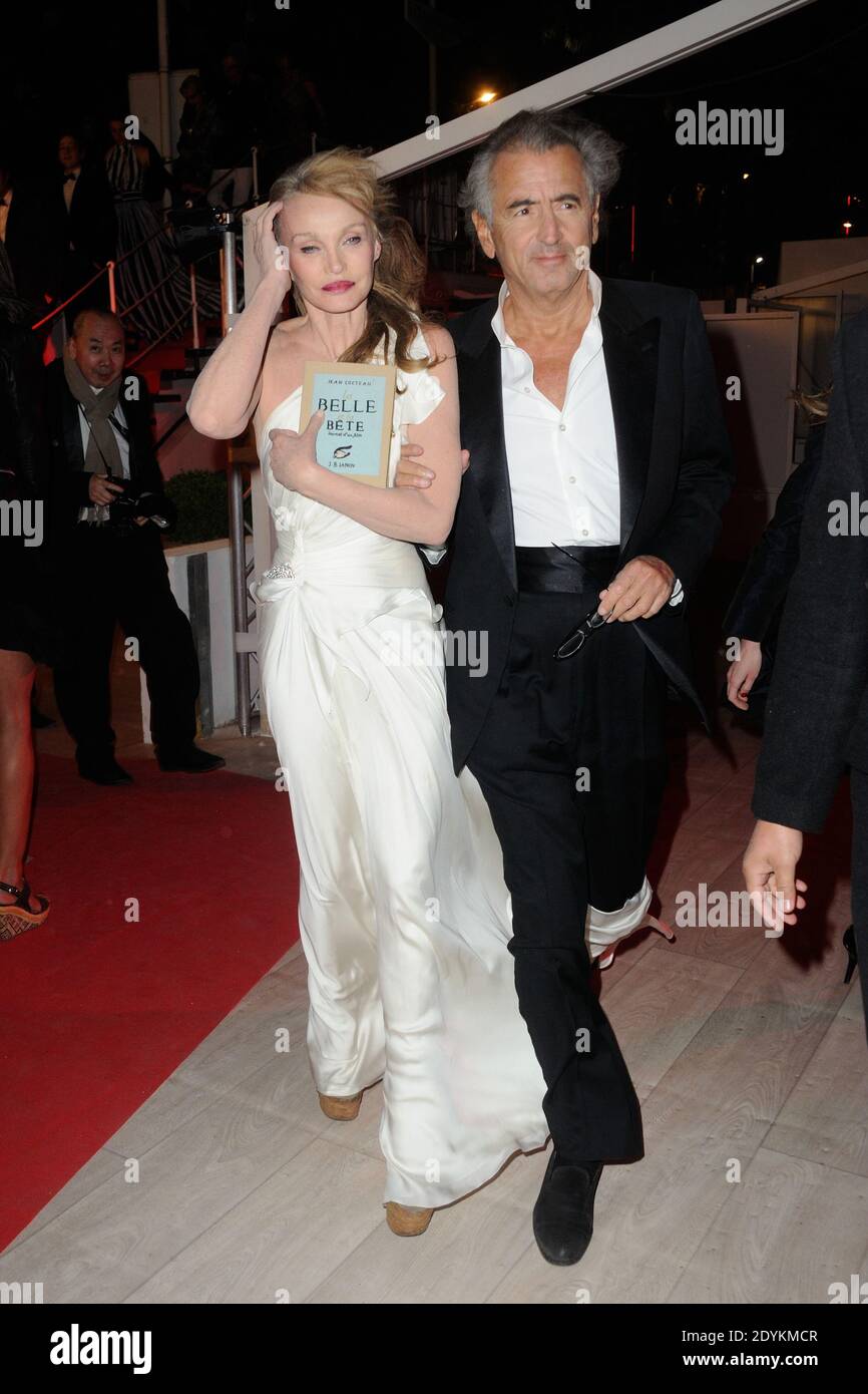 Arielle Dombasle and Bernard-Henri Levy attending the Opium party held ...