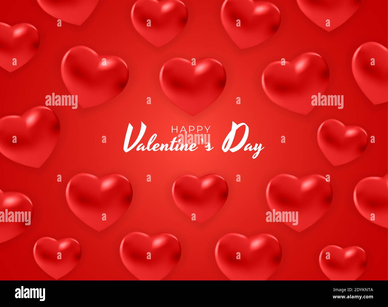 Valentine's Day Background Design with Hearts.. Template for ...