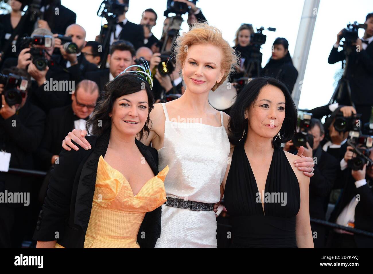 Jury members Lynne Ramsay, Naomi Kawase and Nicole Kidman arriving for ...