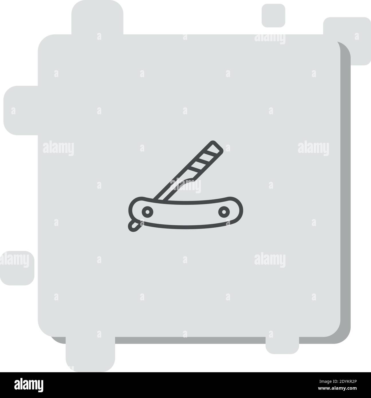 shaving razor vector icon modern simple vector illustration Stock ...